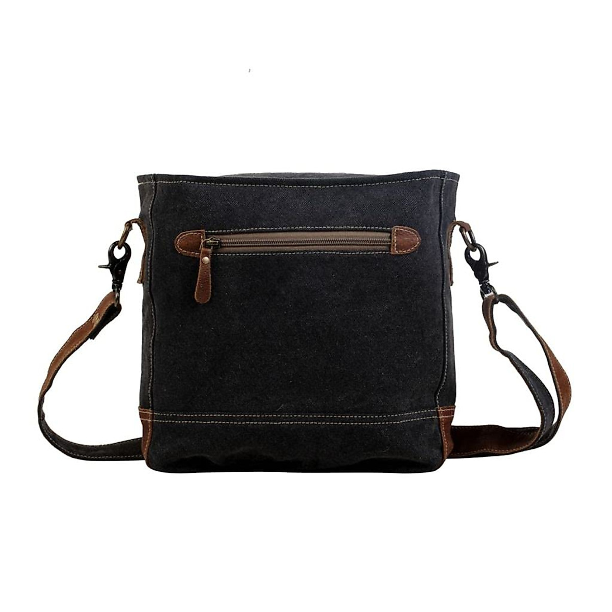 Myra Bag Labyrinthian Small & Crossbody Bag Upcycled Cotton & Leather S-2869