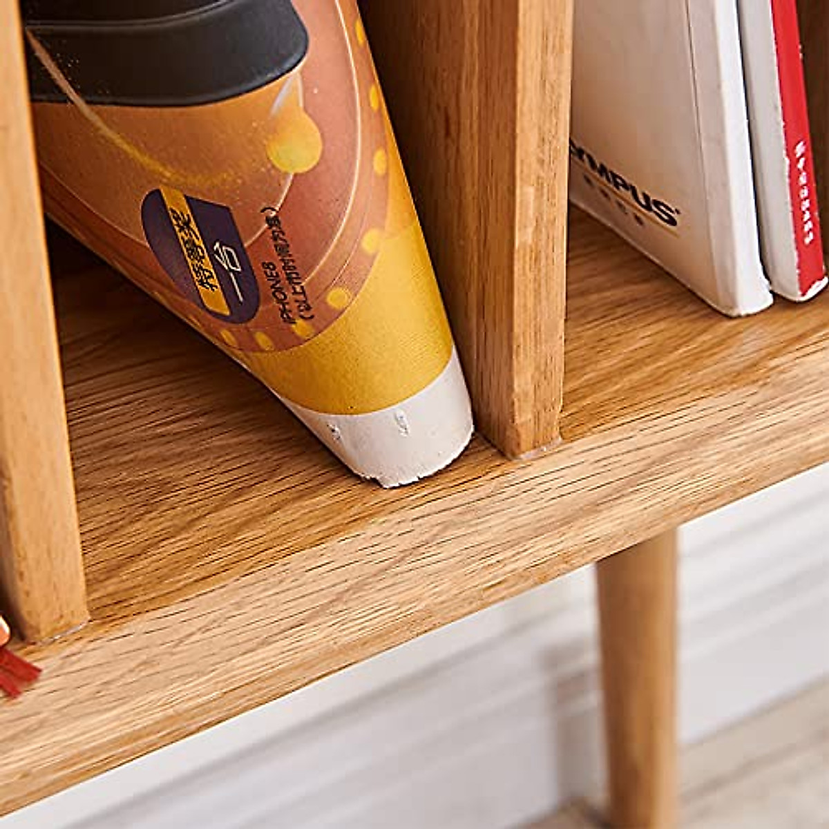 Storage Newspaper Baskets Bookcase Magazine Rack Brown Bedroom Locker Cabinet Shelves Living Room Magazine Cabinet (Color : Brown, Size : 452876cm)