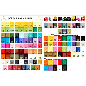 Bundle - 2 Cardstock Items - Pearlescent Blue - 8.5 x 11 inch - 105Lb Cover; Pearlescent Red - 8.5 x 11 inch - 105Lb Cover - 20 Sheets Total - Clear Path Paper