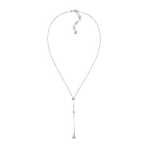 Silpada 'Marvel Lariat' Cubic Zirconia Pendant Necklace in Sterling Silver, 16" + 2"