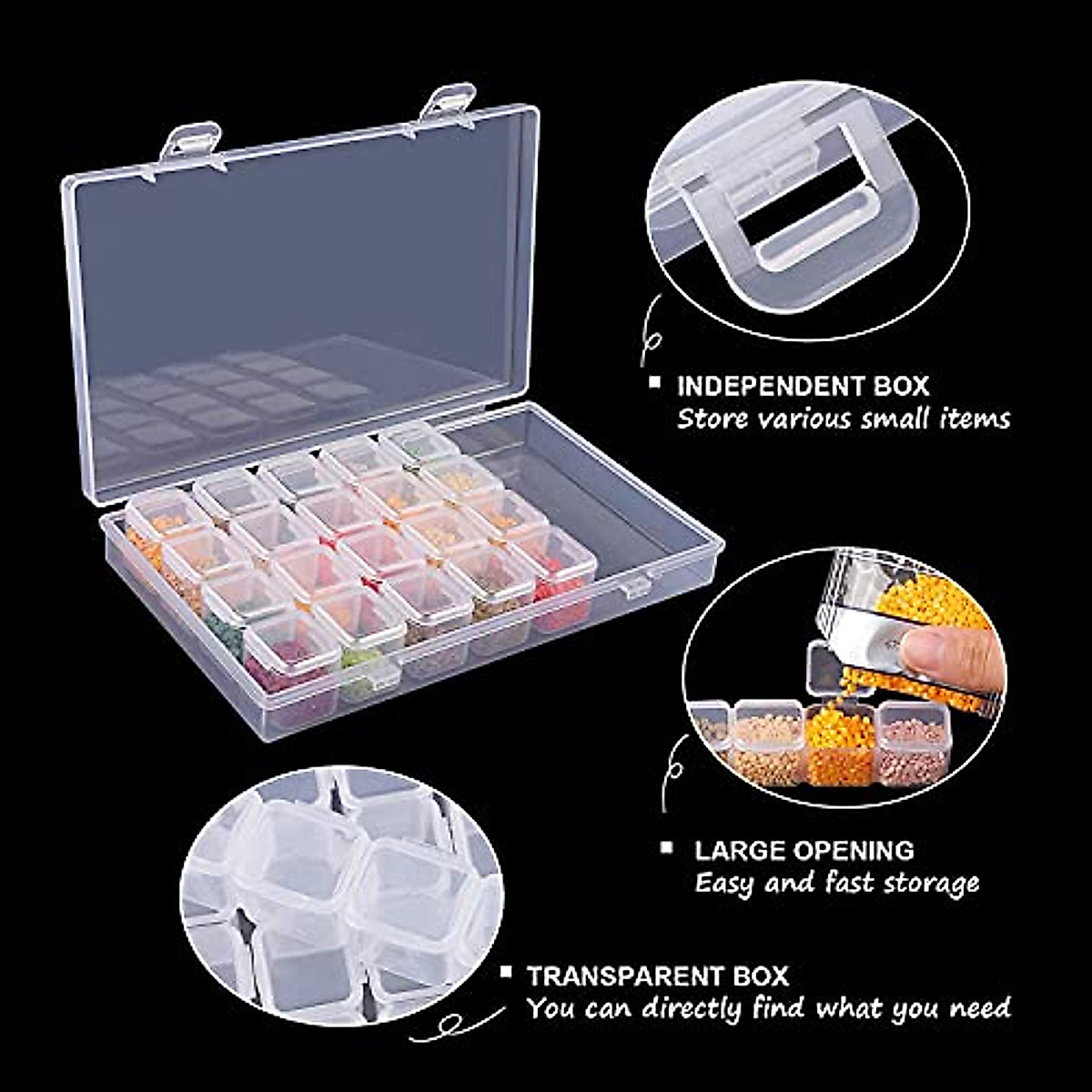 Suptikes Diamond Painting Accessories,Diamond Painting Tools with Cute Blue Roller and Diamond Embroidery Box for DIY Diamond Painting Art