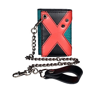 Juboo Hero Academy Themed Trifold Clutch Wallet With Chain