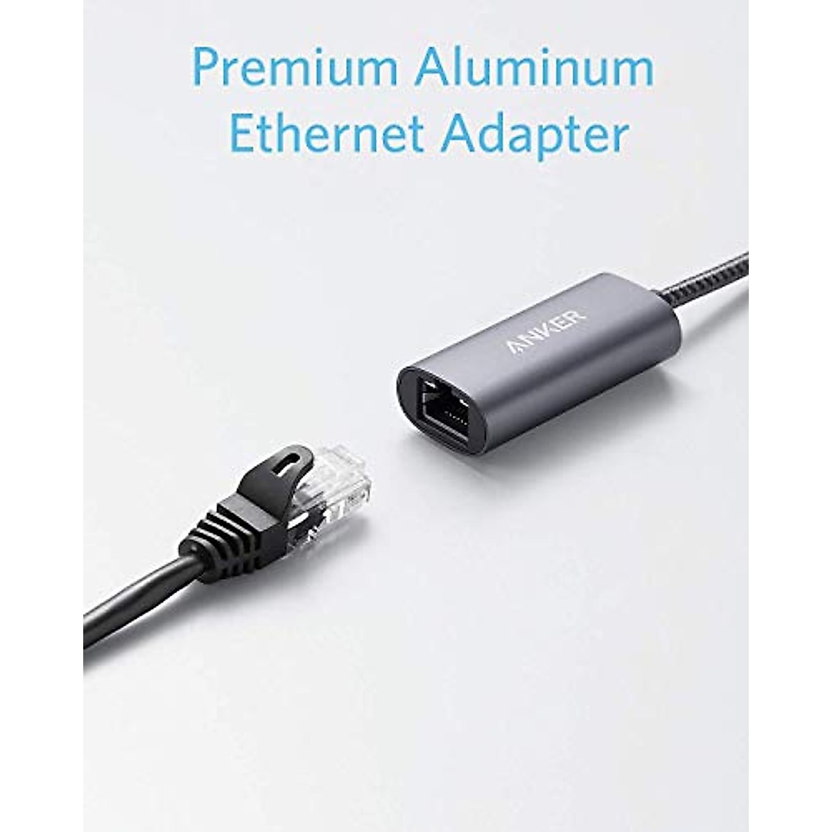 Anker USB C to Ethernet Adapter, PowerExpand USB C to Gigabit Ethernet Adapter, Aluminum Portable USB C Adapter for MacBook Pro, MacBook Air 2018 and Later, iPad Pro 2018 and Later, XPS