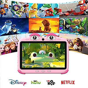 Kids Tablet 7 Inch Tablet for Kids 32GB Toddler Tablet Kids Software Installed, Kids Learning Android Tablet with WiFi YouTube Parental Control for Toddlers Boys Girls Childrens Tablet