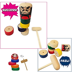 Daruma Otoshi Japanese Traditional Toy (7inch)