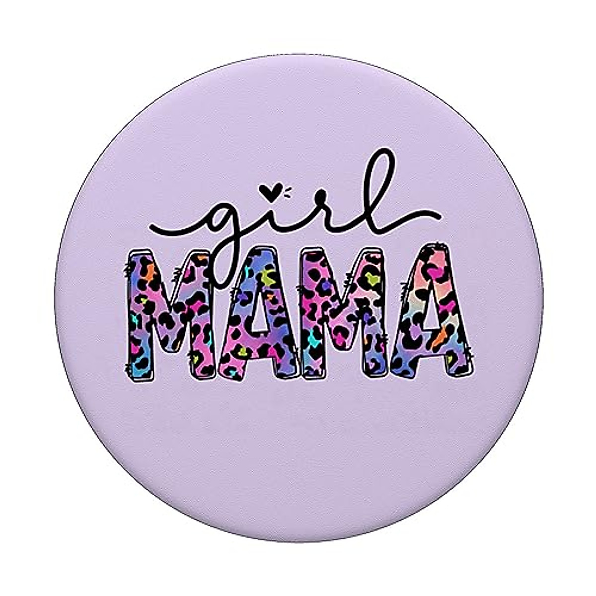 Proud Girl Mama Leopard Print Decor For Women Leopard Mom PopSockets Swappable PopGrip