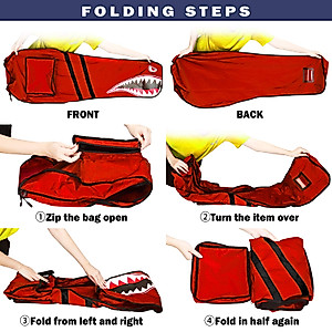 Golf Bag Rain Covers Travel Bag Dustproof Waterproof Foldable Golf Protection Accessories Multi Color (Red)