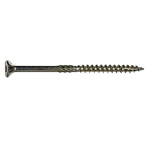 #9 x 3 Saberdrive Star Drive Multi-Purpose Construction Screws 1 LB, Approx. 73 Pieces, Durable Wood Screws, Serrated Thread for Secure Fastening, Avoid Cam Out