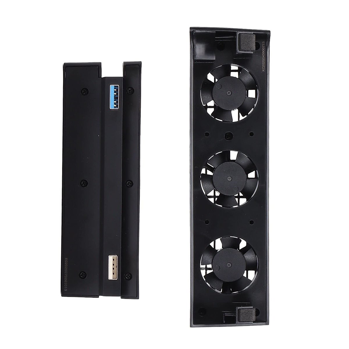 Kafuty-1 Cooling Fan and USB Hub Combination Kit for PS4 Slim Console System,4-Port USB 3.0 Adapter Splitter,Automatic Temperature Sensor Controlled Cooler,for Playstation 4 Slim