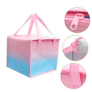 ULTECHNOVO Cake Insulation Bag Lunch Bag Cooler Decorative Outdoor Decor Camping Decor Food Transport Hot Food Bag Food Delivery Bag Portable Insulation Bag Folding Thermal Pouch Grocery Bags