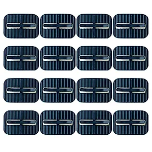 DOITOOL 16pcs Trash Can Clip Waste Basket Garbage Bin Clamp Rubbish Bag Clip Garbage Bag Retainers Anti- Slipping Trash Bag Fixer Blue