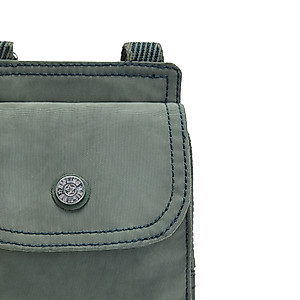 Kipling womens Women's Shani Minibag, Lightweight Crossbody Bag, Nylon Crossbody Minibag, Faded Green, 4.75 L x 8.25 H 2.25 D US