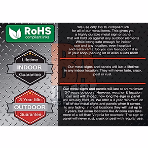 Personalized custom Metal Sign Design Your Own Multiple Colors (9x12, Horizontal)