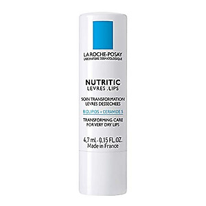 La Roche-Posay Nutritic Lip Balm for Very Dry Lips, Soothes and Repairs Chapped Lips with Shea Butter and Ceramides, 0.15 Fl Oz (Pack of 1)