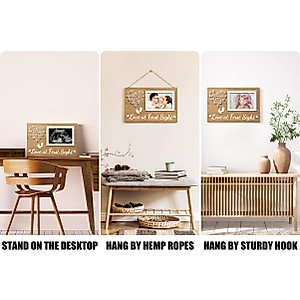 New Mom Gifts Baby Ultrasound Picture Frame Sonogram Keepsake Frame, Mothers Day Pregnancy Gifts for First Time Mom Dad, Pregnancy Announcements Gender Reveal Baby Shower Gifts Nursery Decor-4x6 Photo