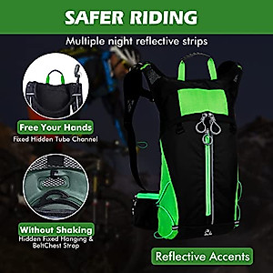 Zacro Hydration Pack Backpack with Water Bladder - Lightweight Hydration Backpack and 2L Hydration Bladder, Running Water Backpack for Outdoor Hiking, Running, Cycling, Camping, Climbing or Commuting