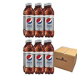 12 Bottles Diet Pepsi Cola, 16.9 fl oz