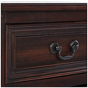 Deco 79 Wood 2 Baskets and 1 Drawer Storage Unit, 16" x 12" x 28", Maroon