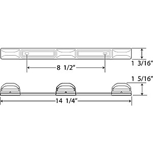 Optronics MCL97RK LED Identification Light Bar