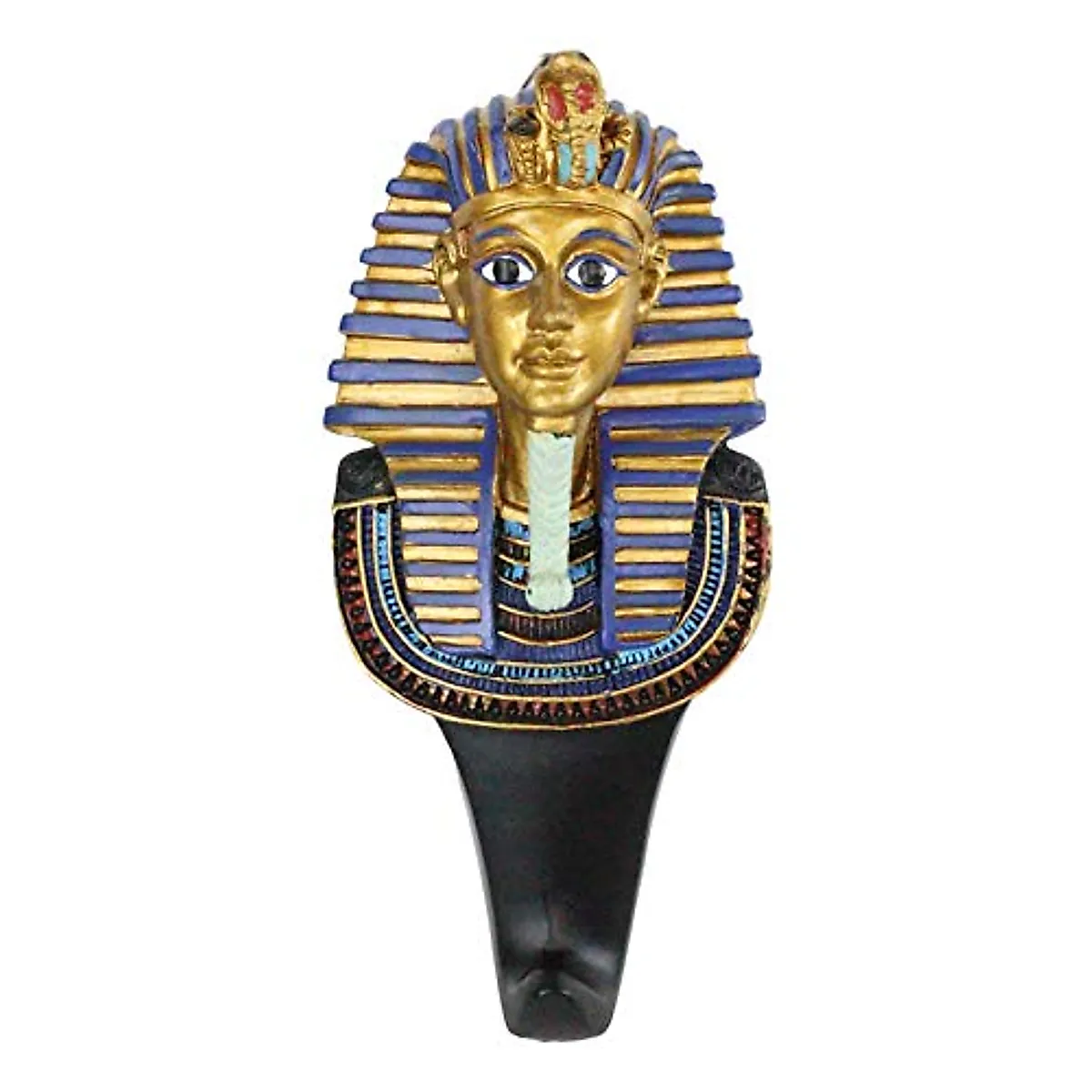 Ebros Egyptian King TUT Pharaoh Tutankhamun with Nemes Wall Hanger Hook Decor Accent Hangers for Coats Hats Leashes Backpacks Keys Decorative Organizer On Mudroom Main Entrance