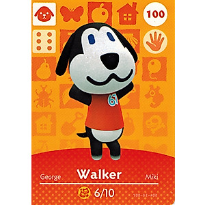 Animal Crossing Happy Home Designer Amiibo Card Walker 100/100