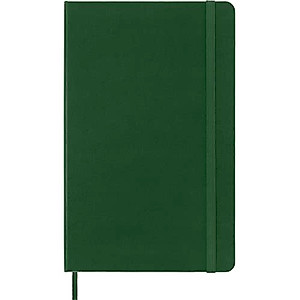 Moleskine Classic Notebook, Hard Cover, Large (5" x 8.25") Ruled/Lined, Myrtle Green, 240 Pages