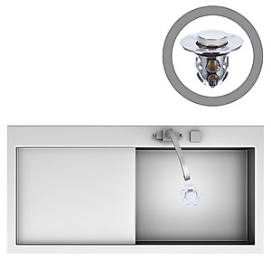 DOITOOL 3pcs Universal Bathroom Sink Stopper with Hair Catcher Efficient Drain Strainer for Bathtub and Shower Drain Prevents Clogging Fits Most Basins