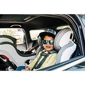 Clek Foonf Convertible Car Seat with Rigid LATCH system, Crumple Zone safety system, Adjustable Headrest, Reclining Design and Anti-Rebound Bar (Cloud)