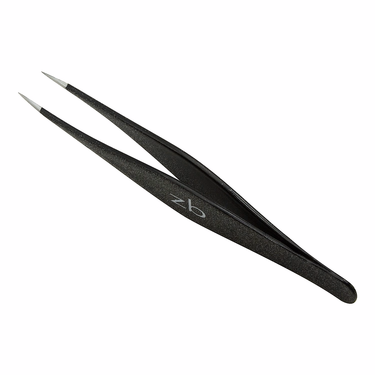 Ingrown Hair Tweezers by Zizzili Basics - Surgical Grade Stainless Steel Fine Pointed Tweezers - Precision Aligned Tips for Splinter, Eyebrow & Facial Hair Removal - with Bonus Tip Guard & Carry Pouch