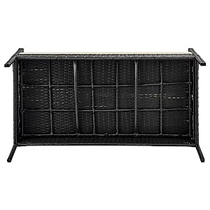 Manhattan Comfort Noli 4-Piece Patio Conversation Set, Outdoor Furniture Made of Steel Rattan | Includes 2 Modern Armchairs, Loveseat, Tempered Glass Coffee Table, Removable Waterproof Cushions, Cream