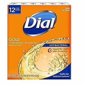 Dial Gold Bar Soap -4 Ounce (Pack of 12)