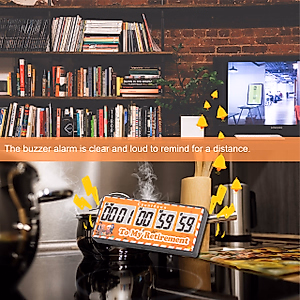 Runleader Digital 9999 Days Countdown Event Reminder Timer, Use for Wedding Retirement Christmas Vacation Lab Homework Exercise Gym Workout Sports Classroom Meeting Working Kitchen Cooking