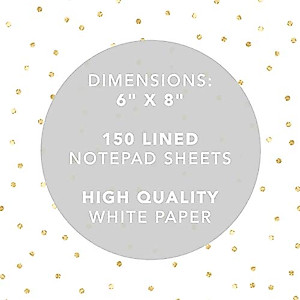 Graphique “Peanuts Run” Large Notepad | 150 Tear-Away Sheets | Task Planner | Daily Organizer | Memo Writing Pad | Priority Checklist | Undated | 6” x 8”