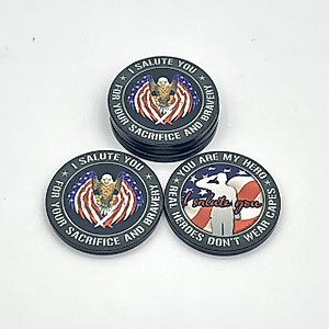 Nevada Jacks Military Veterans Token of Appreciation Coin Gift 5 Pack Ceramic Challenge Coins