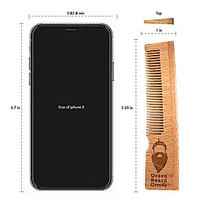 Naturally Normal Bamboo Pocket Comb (3-Pack) – Sustainable Wood Combs that Plant Trees by Green Beard Grmng