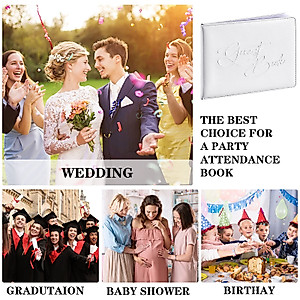 Panelee Wedding Guest Book with Pen Set Elegant Guest Sign in Books Bridal Shower Guestbook Beautiful Guest Book Wedding Reception Guestbook for Wedding