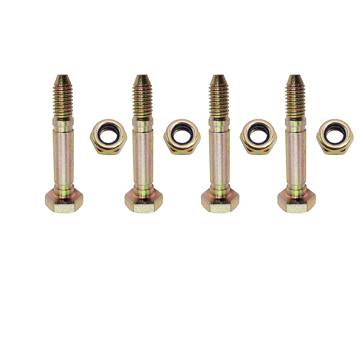 Missiscily 4-Pack 53200500 532005 Shear Pins Bolts and Nuts for Ariens 05907100 51001600 ST524 ST624 ST724 Snow Thrower