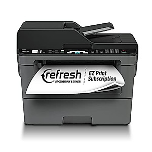 Brother Compact Monochrome Laser All-in-One Multi-function Printer, MFCL2710DW with High Yield Black