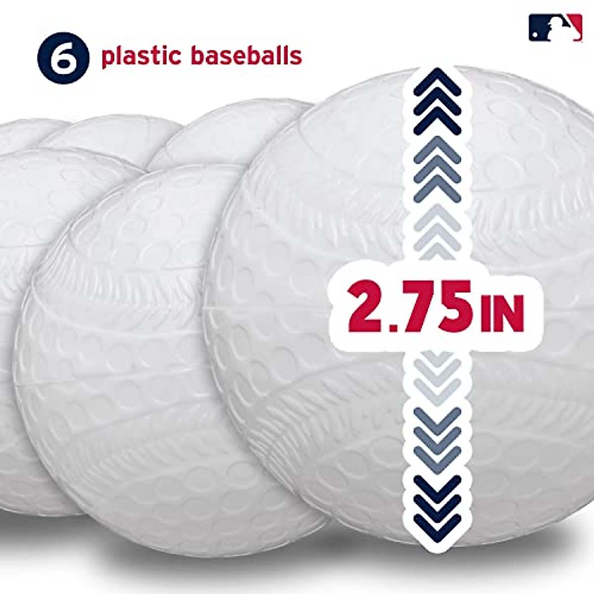 Franklin Sports MLB Kids Electronic Baseball Pitching Machine - Automatic Youth Pitching Machine with (6) Plastic Baseballs Included -Youth Baseball Pitcher for Kids Ages 3+