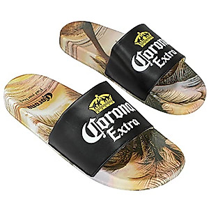 Corona Extra Beach Graphics Men's Sandals Slides-Large