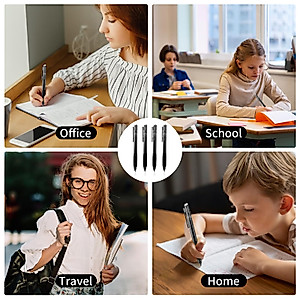 Bewudy 8 Pack Erasable Gel Pens, Retractable Pens Fine Point 0.5 mm Black Ink Pens, Eraser Writing Pens Gel Ink Roller Ball Pens Home Office Stationery Party Gift