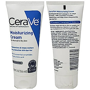 CeraVe Moisturizing Cream Bundle Pack - Contains 19 oz Tub with Pump and 1.89 Ounce Travel Size - Fragrance Free