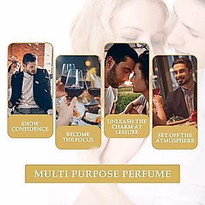 MQQ Lure Her Perfume para hombres, Colonia de feromonas doradas para hombres Atraer mujeres, Romantic Glitter Perfume, 1.0 Count