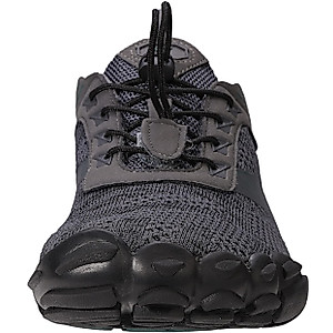 Joomra Minimalist Trail Running Tennis Shoes Size 9-9.5 Dark Grey Women Wide Camping Athletic Hiking Trekking Walking Toes Female Five Fingers Gym Workout Sneakers Footwear 40