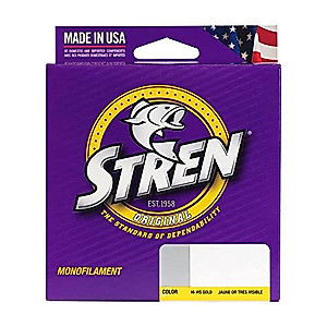 Stren Original®, Hi-Vis Gold, 20lb | 9kg Monofilament Fishing Line, Suitable for Freshwater Environments