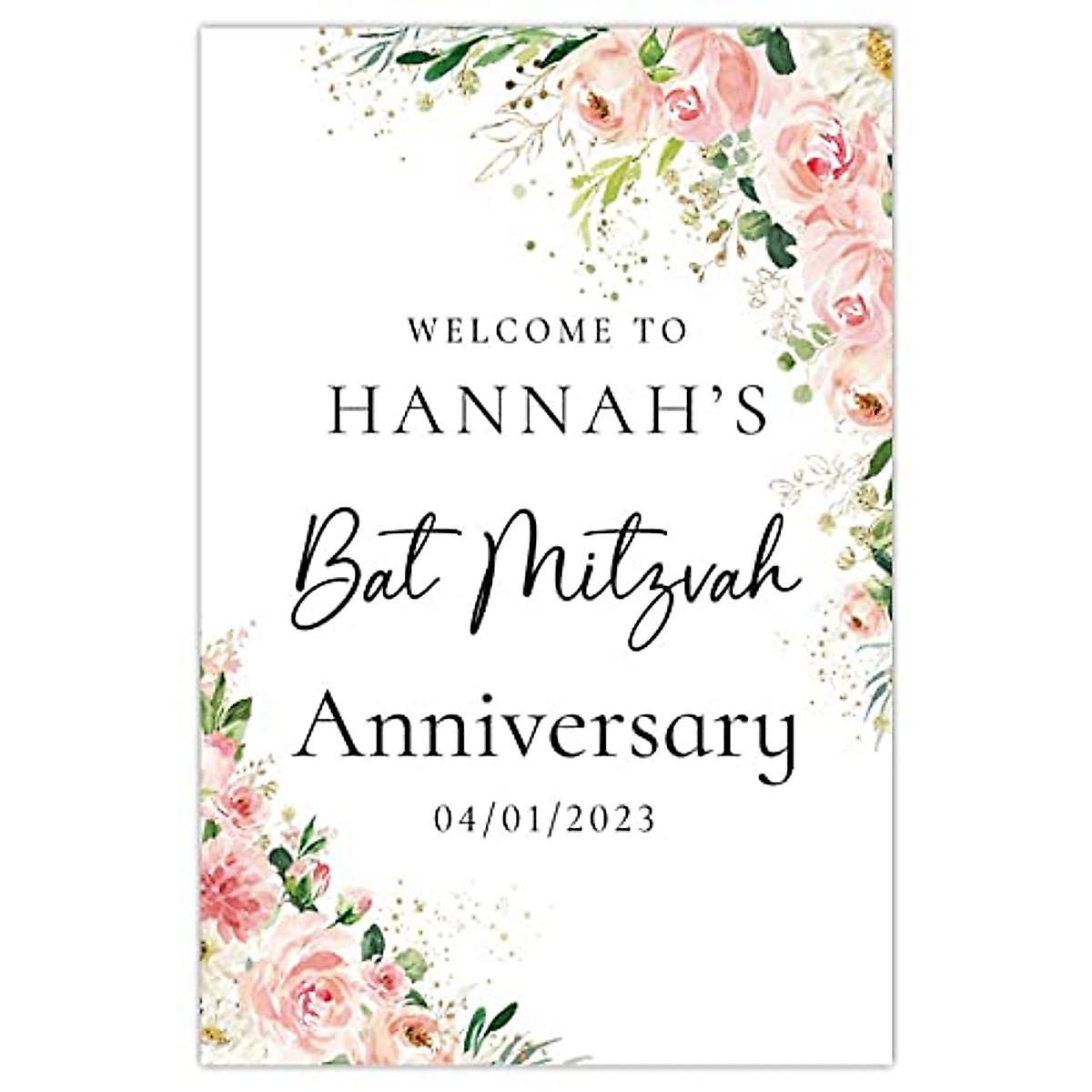 Bridal Shower Sign, Flower Bridal Shower, Greenery Shower Decoration, Greenery Welcome Sign, Custom Design, Welcome Guest Sign