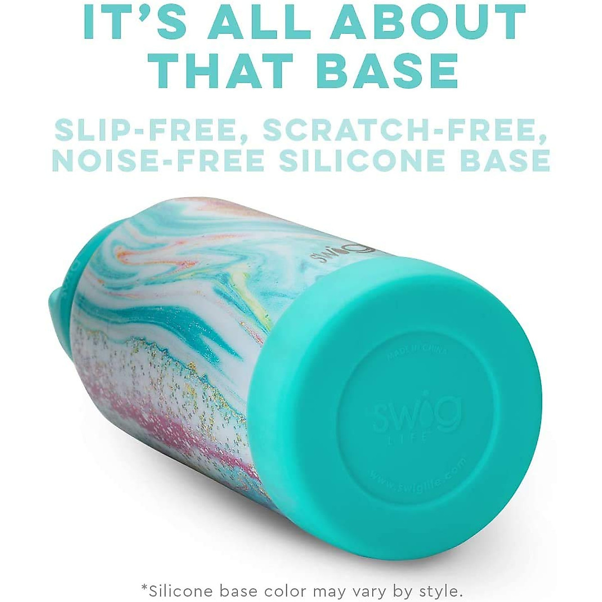 Swig Life 30oz Triple Insulated Stainless Steel Wide Mouth Water Bottle with Handle, Dishwasher Safe, Double Wall, Vacuum Sealed, Reusable Thermos in Wanderlust Print