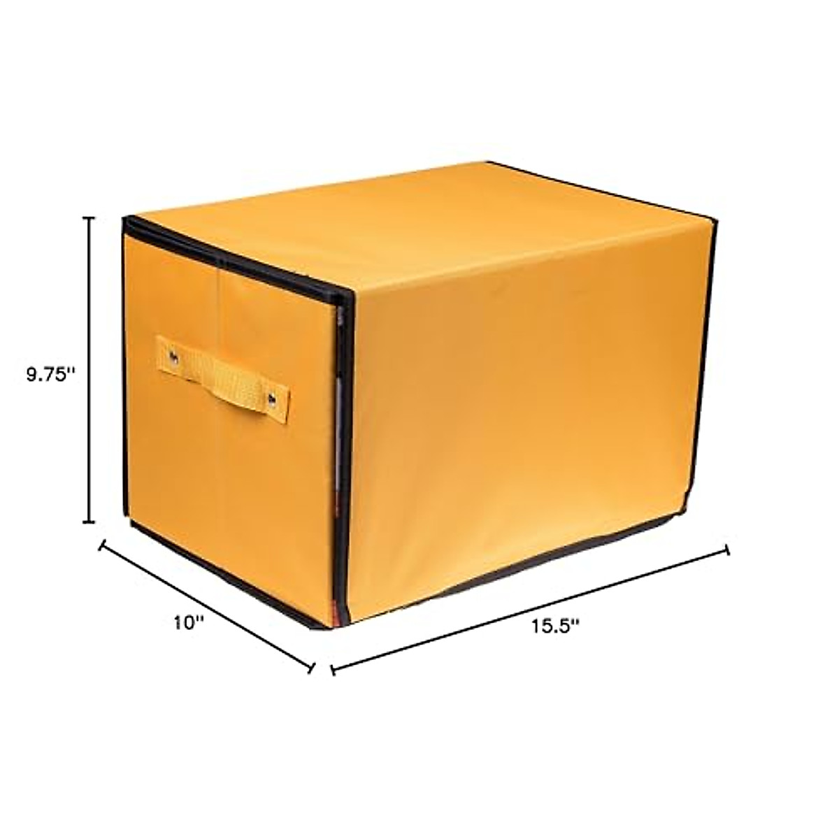 Clever Creations Collapsible Toy Storage Organizer and Play Mat for Kids - Perfect Toy Chest for Organizing Books, Toys, Games, and more - Construction Site Theme