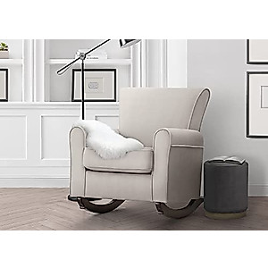 Delta Children Lancaster Rocking Chair Featuring Live Smart Fabric, Linen