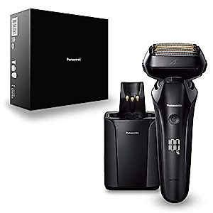 Panasonic Electric Razor for Men, Electric Shaver, ARC6 Six-Blade Electric Razor with Premium Automatic Cleaning and Charging Station, ES-LS9A-K (Black)